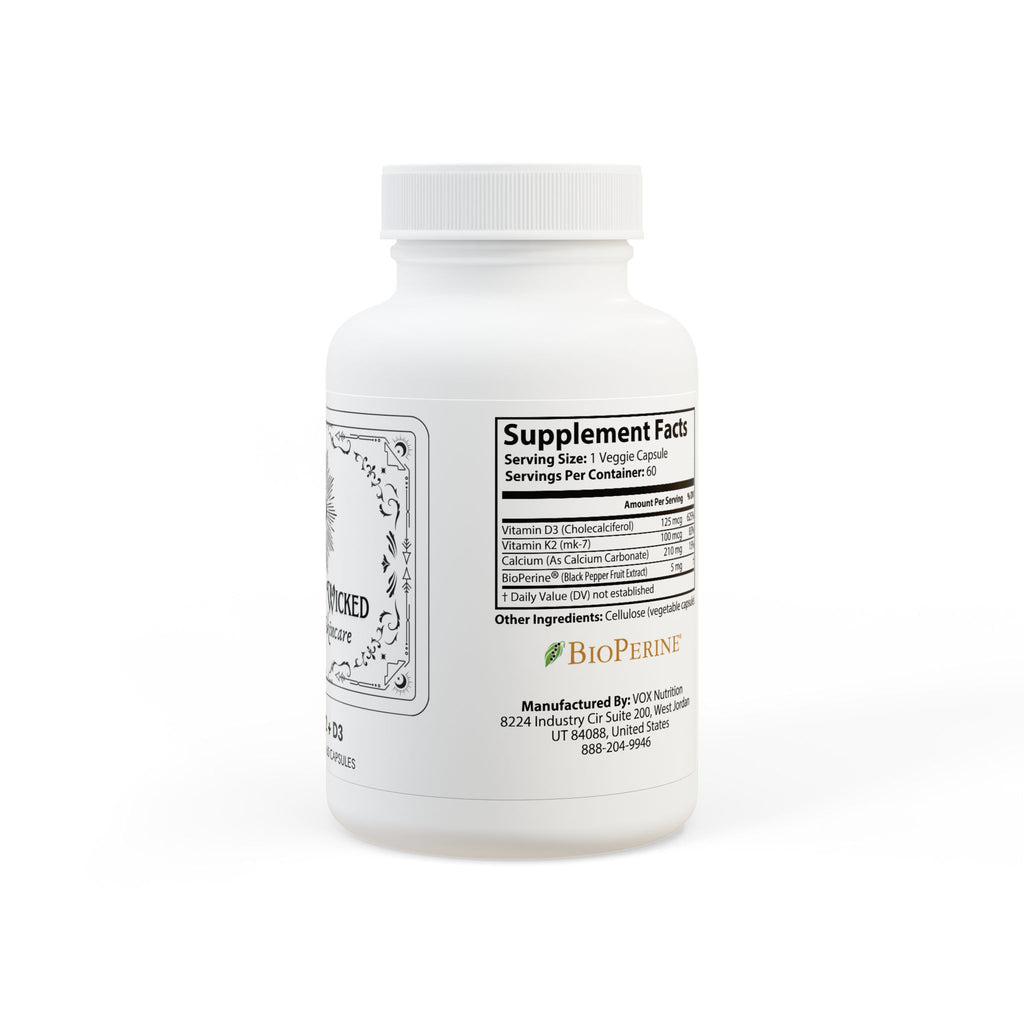 The Pretty Wicked Vitamin K2 + D3 Supplement (60 Capsules) – Wicked ...