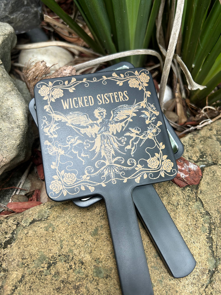 Winged Angel Mirror Hand Held Compact Mirror – Wicked Sisters Cosmetics™