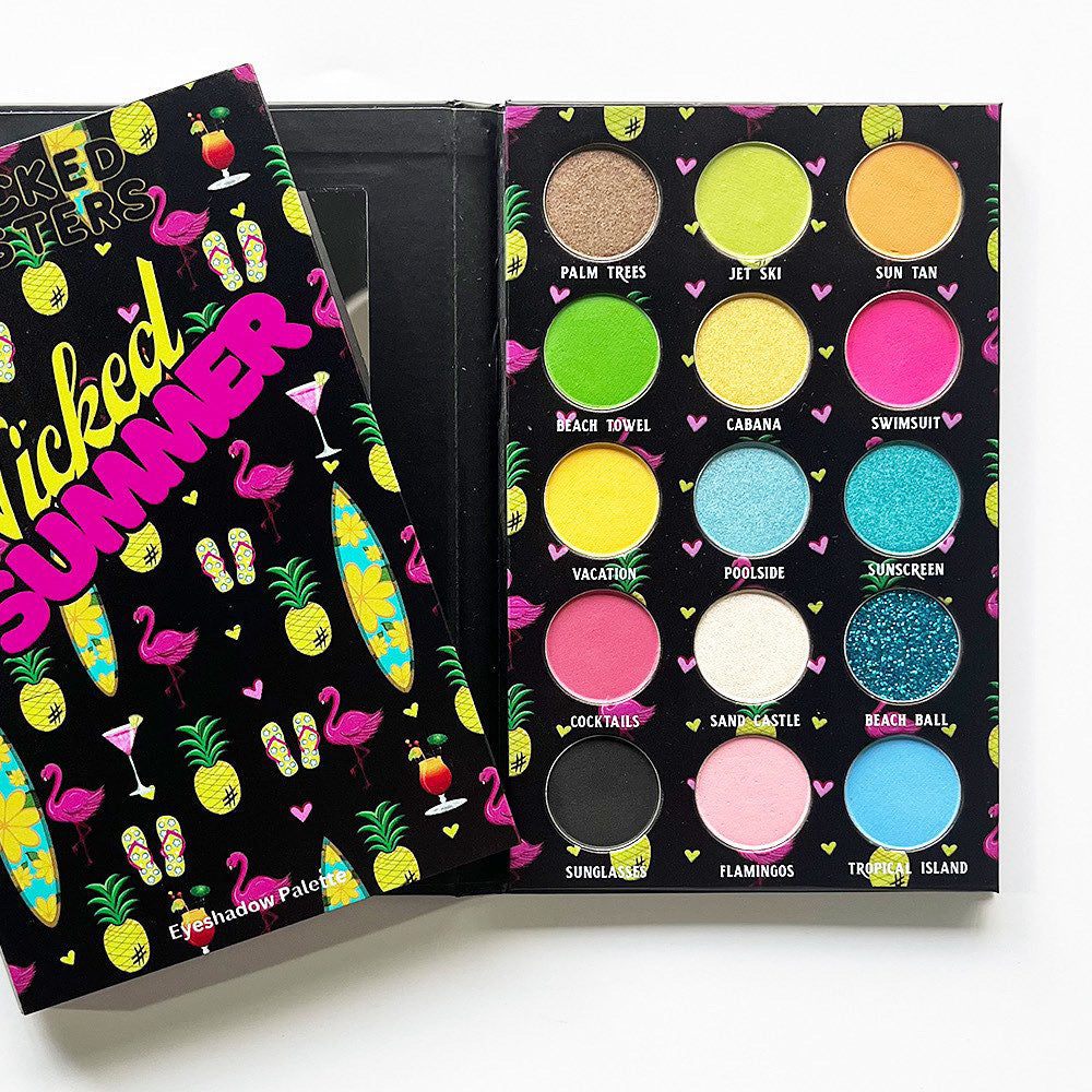 Wicked Summer Eyeshadow Palette 🏄‍♀️🦩🍹🏝🏖️👙 – Wicked Sisters Cosmetics™