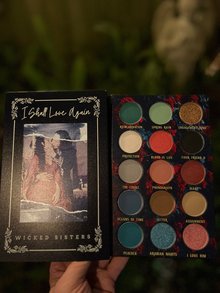 I Shall Love Again Eyeshadow Palette 🥀🩸🦇 – Wicked Sisters Cosmetics™